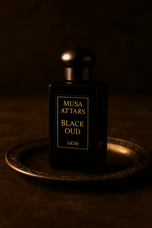 Black Oud – 10gm | Royal Arabic Fragrance by MUSA ATTARS - buybazar99